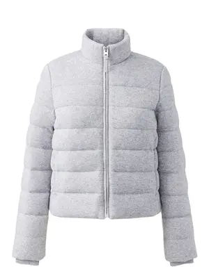 Mackage Melia Down Cashmere Jacket - Light Grey Mix