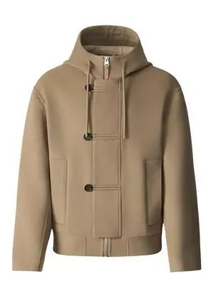 Mackage Malik Double-face Wool Hooded Jacket - Light Camel