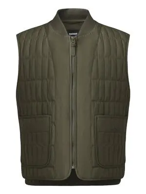 Mackage Levi Light Down Quilted Vest - Light Military