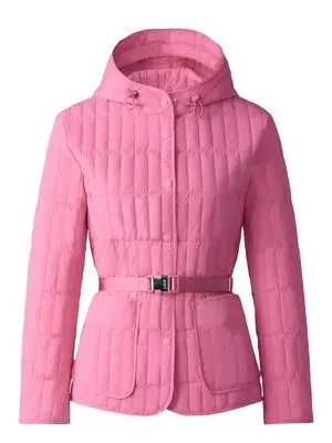 Mackage Light Down Vertical Quilted Jacket - Bright Pink