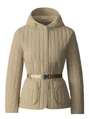 Mackage Light Down Vertical Quilted Jacket Light Camel