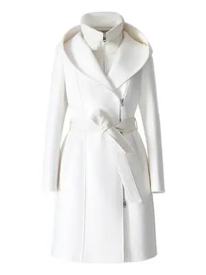 Mackage 2-in-1 Double-face Wool Coat - Cream