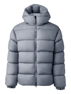Mackage Heavy Down Jacket With Hood - Light Grey