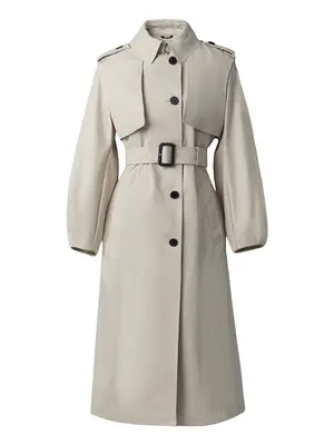 Mackage Alia Long Coat With Balloon Sleeves - Trench