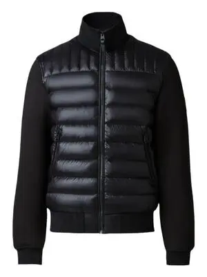 Mackage Collin-r Nano Down Mixed Media Bomber Jacket - Black
