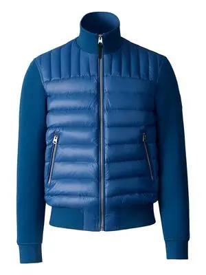 Mackage Nano Down Mixed Media Bomber Jacket Tide