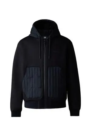 Mackage Cruz Zip-up Quilted Hoodie - Black