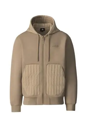 Mackage Cruz Zip-up Quilted Hoodie - Light Camel