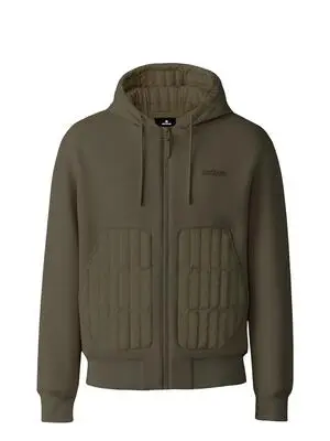 Mackage Cruz Zip-up Quilted Hoodie - Light Military