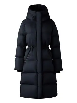 Mackage ISHANI-SW Softwash Long Down Coat With Hood Black