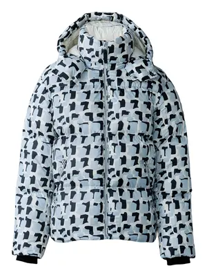 MACKAGE KENT-NV Tile Graphic Pattern Down Jacket