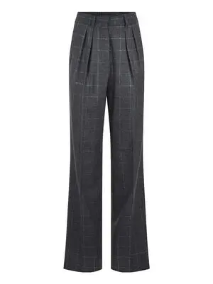 MANUEL RITZ Wide-leg Pleated Trousers - Grey