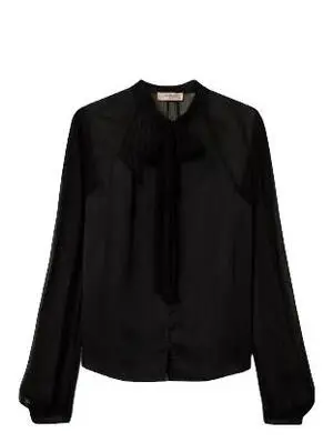 TWINSET Studded Short Sleeve Top Black