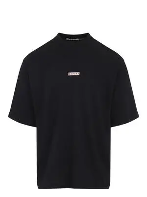 Marni Cotton Logo T-shirt - Black