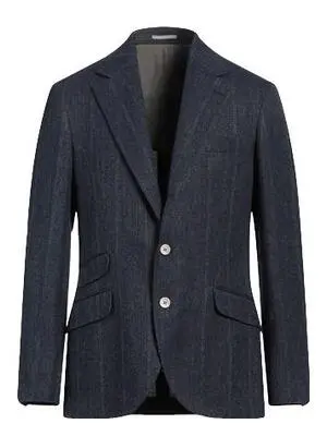 Brunello Cucinelli Blazer Size Linen, Silk, Wool, Cotton - Navy