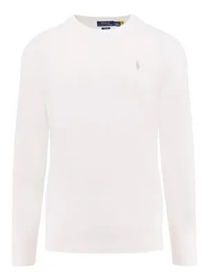 Polo Ralph Lauren Slim Fit Cotton Sweater - White