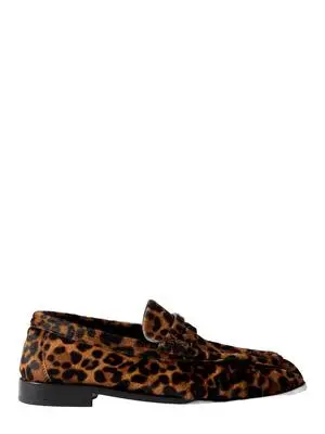 Saint Laurent Le Loafer Leopard-print Loafers - Animal Print