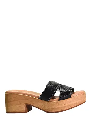 Cordani Marley-2 Wood-bottom Heels - Black