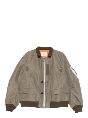 Sacai Classic-collar Bomber Jacket - Green
