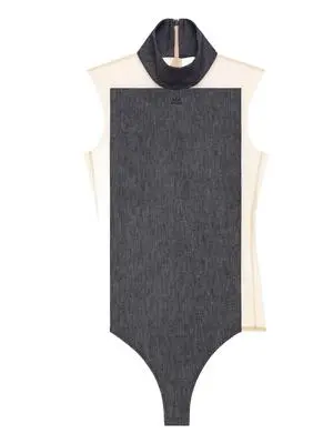 COURREGES Illusion Bodysuit - Grey
