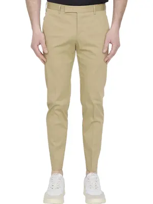 PT TORINO Cotton Trousers - Neutrals