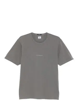 C.P. COMPANY Logo-print T-shirt Grey