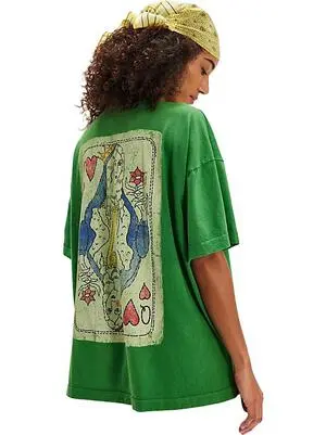 RAGABOND Ragabond Queen Of Hearts Tee Green