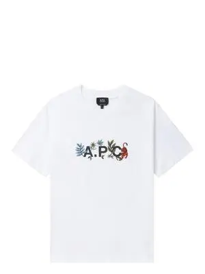 A.p.c. Logo-print Cotton T-shirt - White