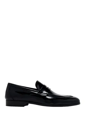 Magnanni Leather Loafers - Black