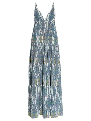 Etro Printed Maxi Dress - Blue