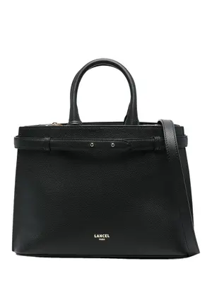 LANCEL Medium Leather Tote Bag - Black