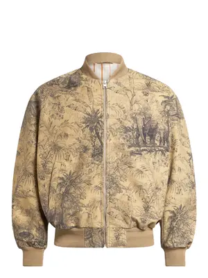 Etro Abstract Print Bomber Jacket - Neutrals