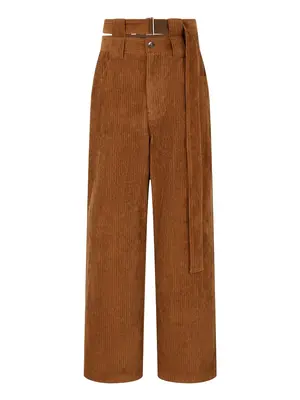 STUDIO TOMBOY Straight-leg Corduroy Trousers - Brown