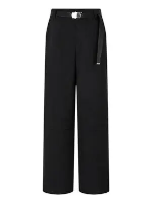 STUDIO TOMBOY Belted Wool Trousers - Black