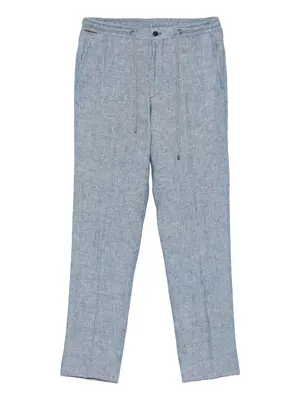 Corneliani Tapered-leg Trousers - Blue