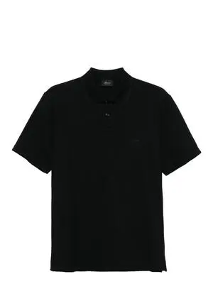 Brioni Piqué Polo Shirt - Black