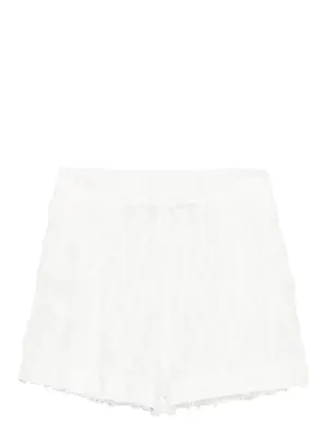 Federica Tosi Appliqué-detail Shorts - White