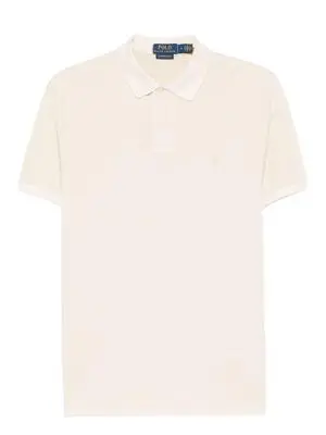 Polo Ralph Lauren Polo Pony Embroidered Polo Shirt - Neutrals