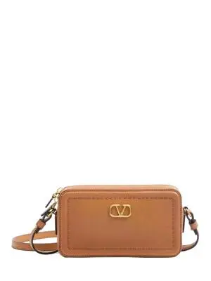 Valentino Garavani Alltime Mini Shoulder Bag - Brown