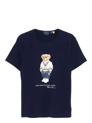 Polo Ralph Lauren Polo Bear-print T-shirt - Blue