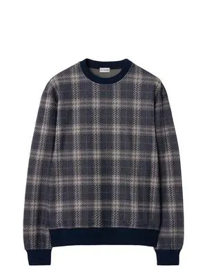 Burberry Burberry Checked Sweater Blue