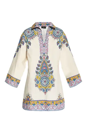 Etro Printed Tunic - White