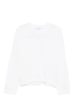 Brunello Cucinelli Sequin-embellished Sweater - White