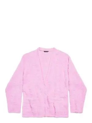 Balenciaga Furry Cardigan - Pink