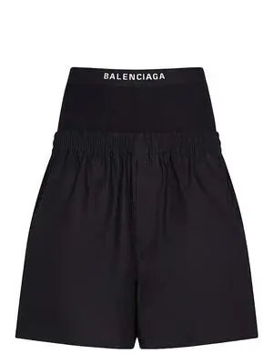 Balenciaga Hybrid Boxer Shorts - Black