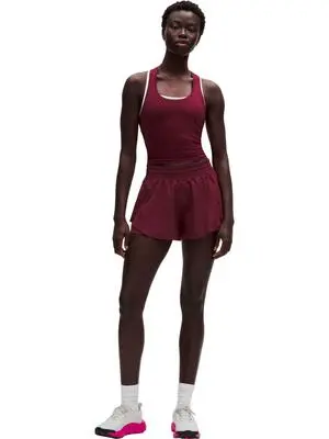 Lululemon Shake It Out High-rise Running Short - Burgundy Bay