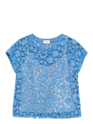 P.a.r.o.s.h Lace Blouse - Blue