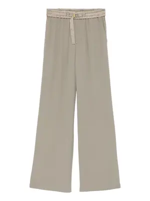 Ami Drawstring Palazzo Pants - Neutrals