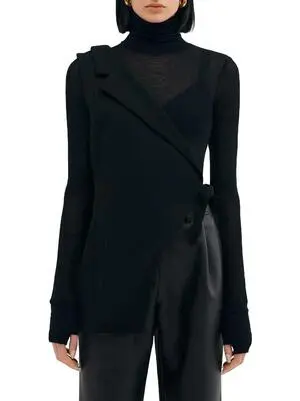 MARCELLA Montreal One-shoulder Jacket - Black
