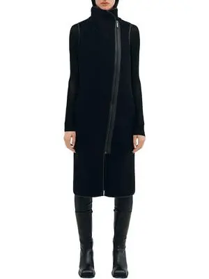 MARCELLA Bedford Wool Vest - Black